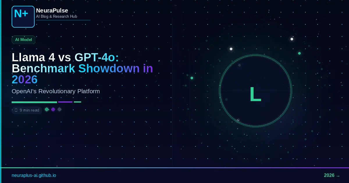 Llama 4 vs GPT-4o: Benchmark Showdown in 2026 — NeuraPulse